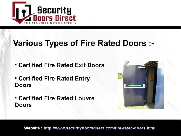 Different types of fire rated doors | PPT | Home Security | Home & Garden