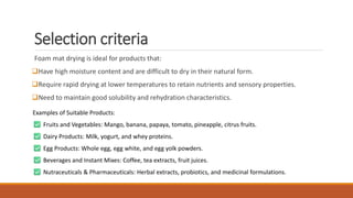 Different Types of Food Product Drying (Foam mat, heat pump and osmotic ...