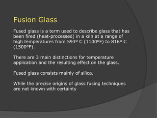 Different types of glasses | PPTX