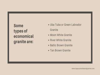 Different Types of Granite | PPTX