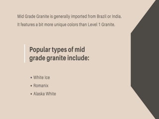 Different Types of Granite | PPTX