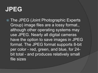 Different types of graphics formats | PPTX