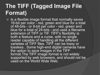 Different types of graphics formats | PPTX