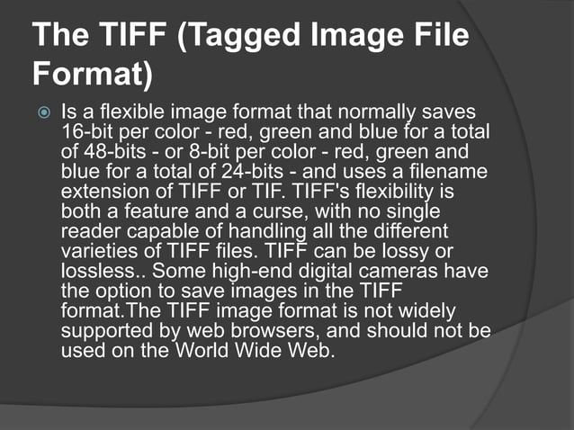 Different types of graphics formats | PPT