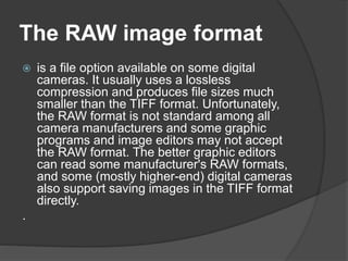 Different types of graphics formats | PPTX