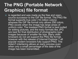Different types of graphics formats | PPTX