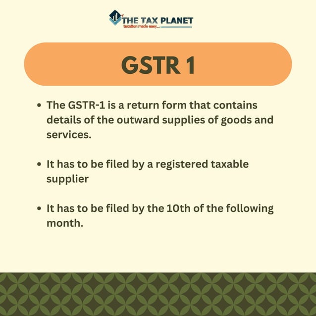 Different types of GST returns to be filed under GST Act.pdf | Personal ...