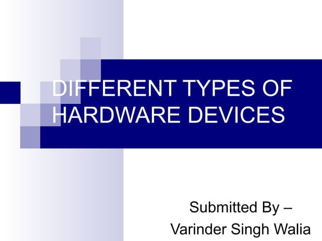 Advance hardware devices | PPT