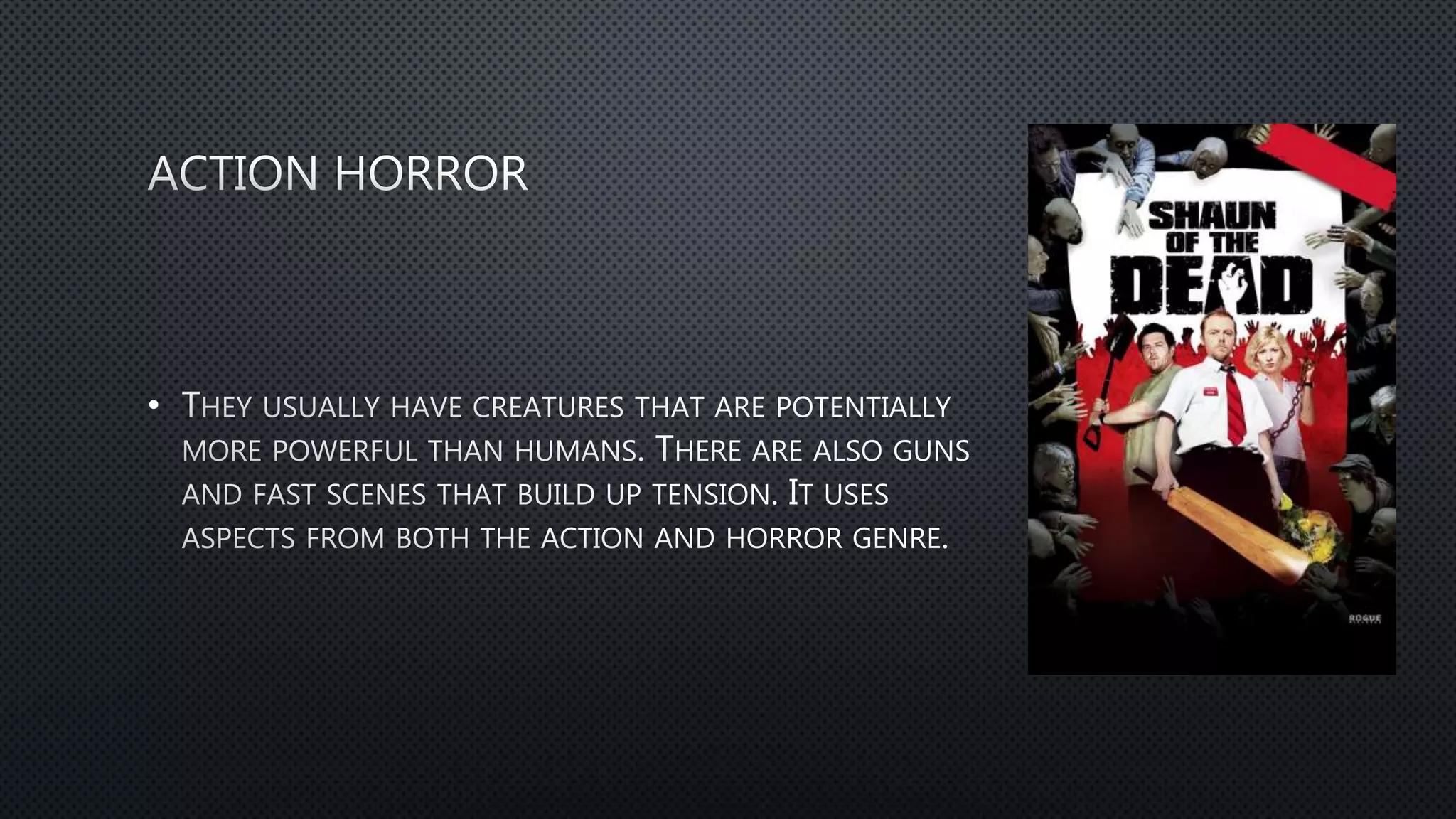 Different types of horror genres | PPTX | Horror | Genres