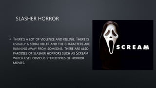 Different types of horror genres | PPTX | Horror | Genres