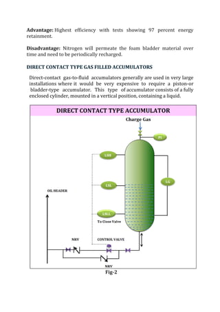 Different types of hydraulic accumulators | PDF
