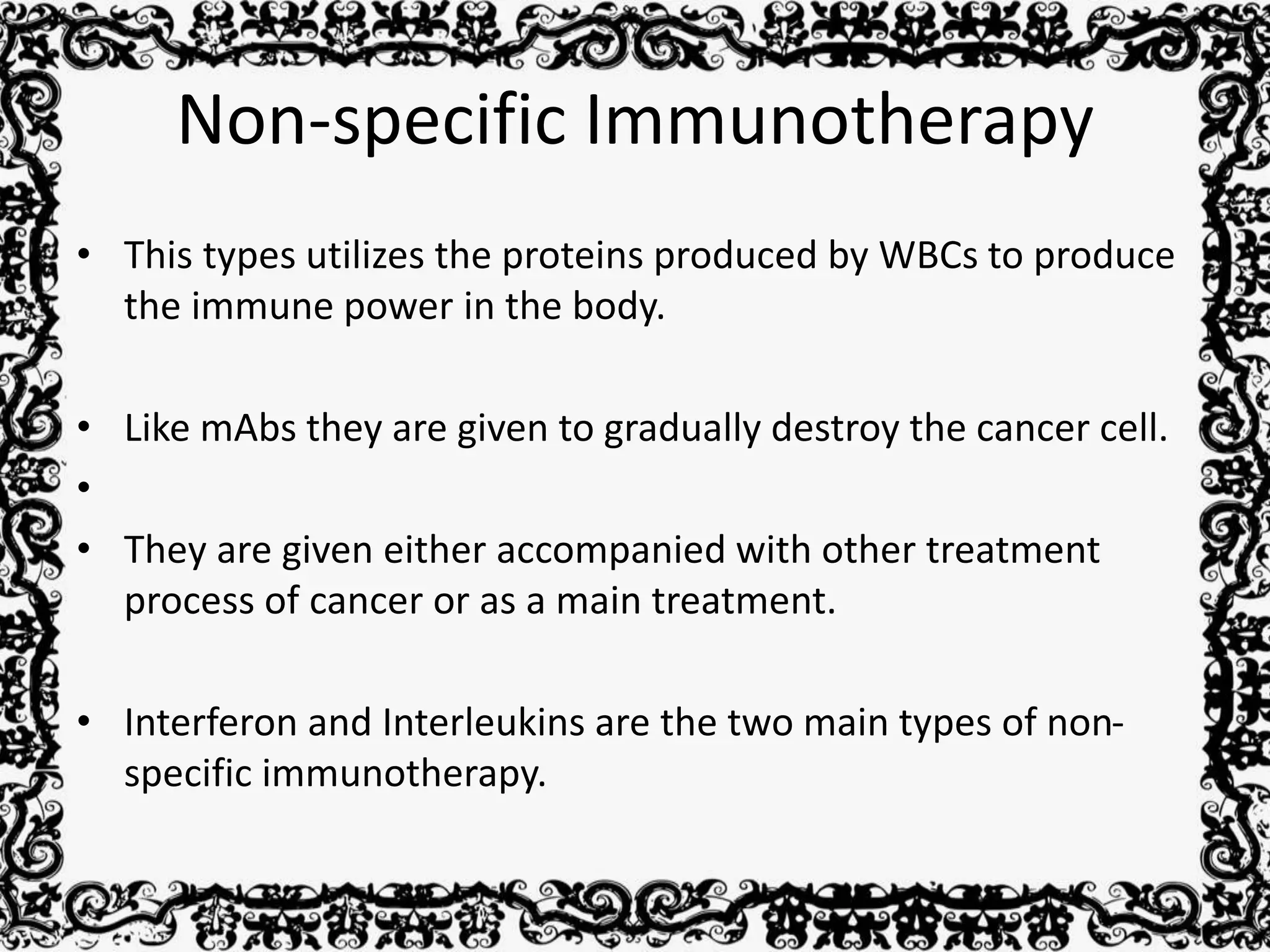 Different types of immunotherapy for lung cancer treatment | PPTX