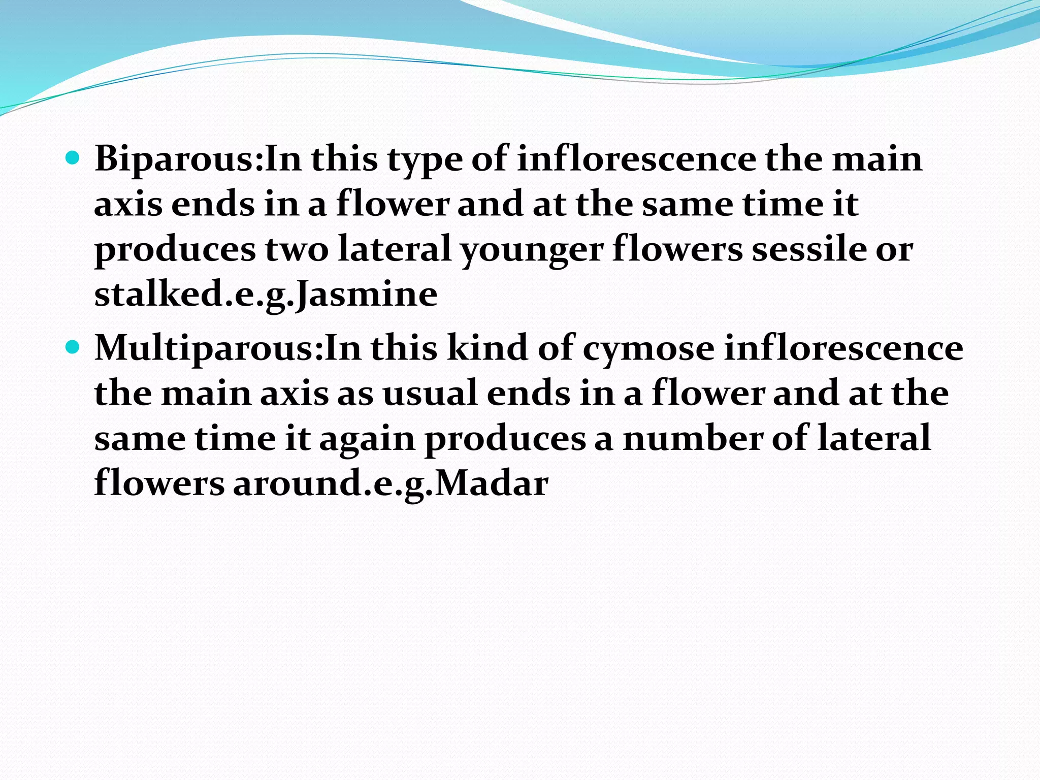 Different types of inflorescence | PPTX