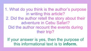 Different types of informational text | PPTX