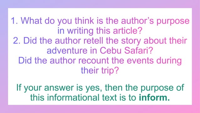 Different types of informational text | PPTX