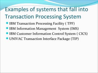 Different Types of Information Systems Alexis Chua SYANDES K31 | PPT
