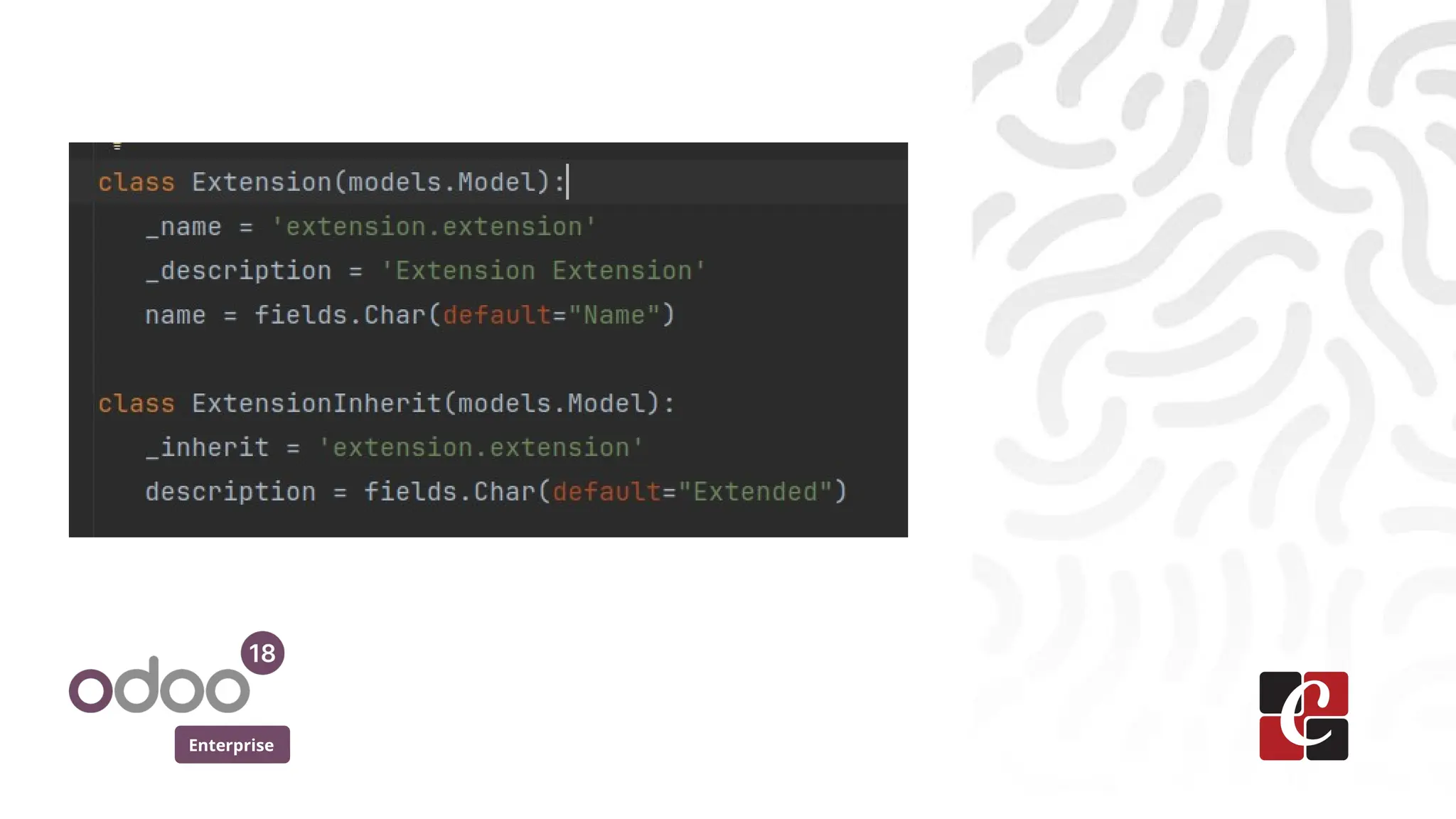 Different types of inheritance in odoo 18 | PPTX