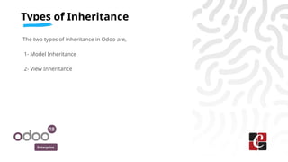 Different types of inheritance in odoo 18 | PPTX