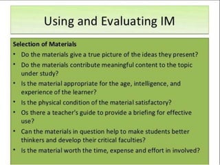 Different Types of Instructional Materials | PPT