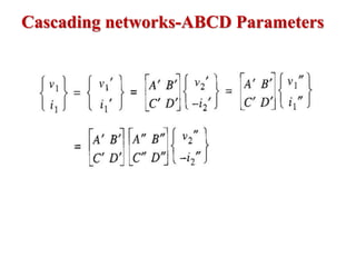 Different types of interconnection of two port networks | PPTX