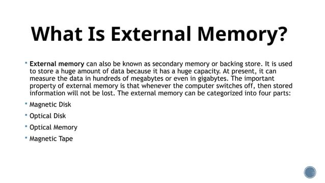 Different types of Internal & External Memory.pptx