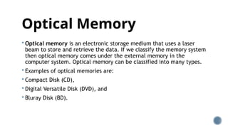Different types of Internal & External Memory.pptx