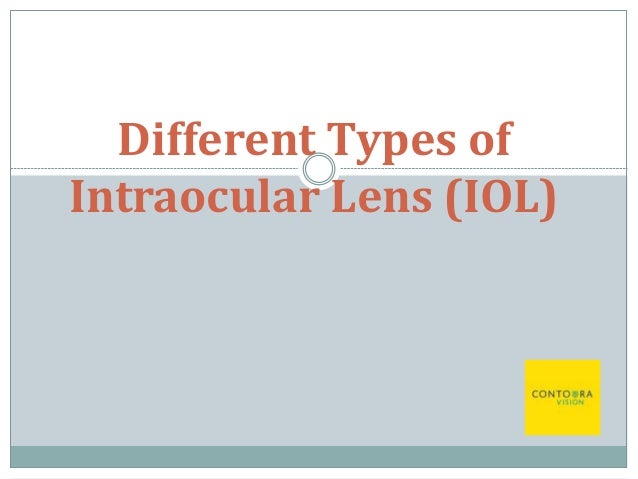 Different Types of Intraocular Lenses in Cataract Surgery.pptx