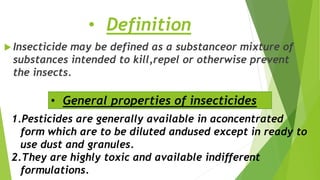 Different types of Insectisides | PPT