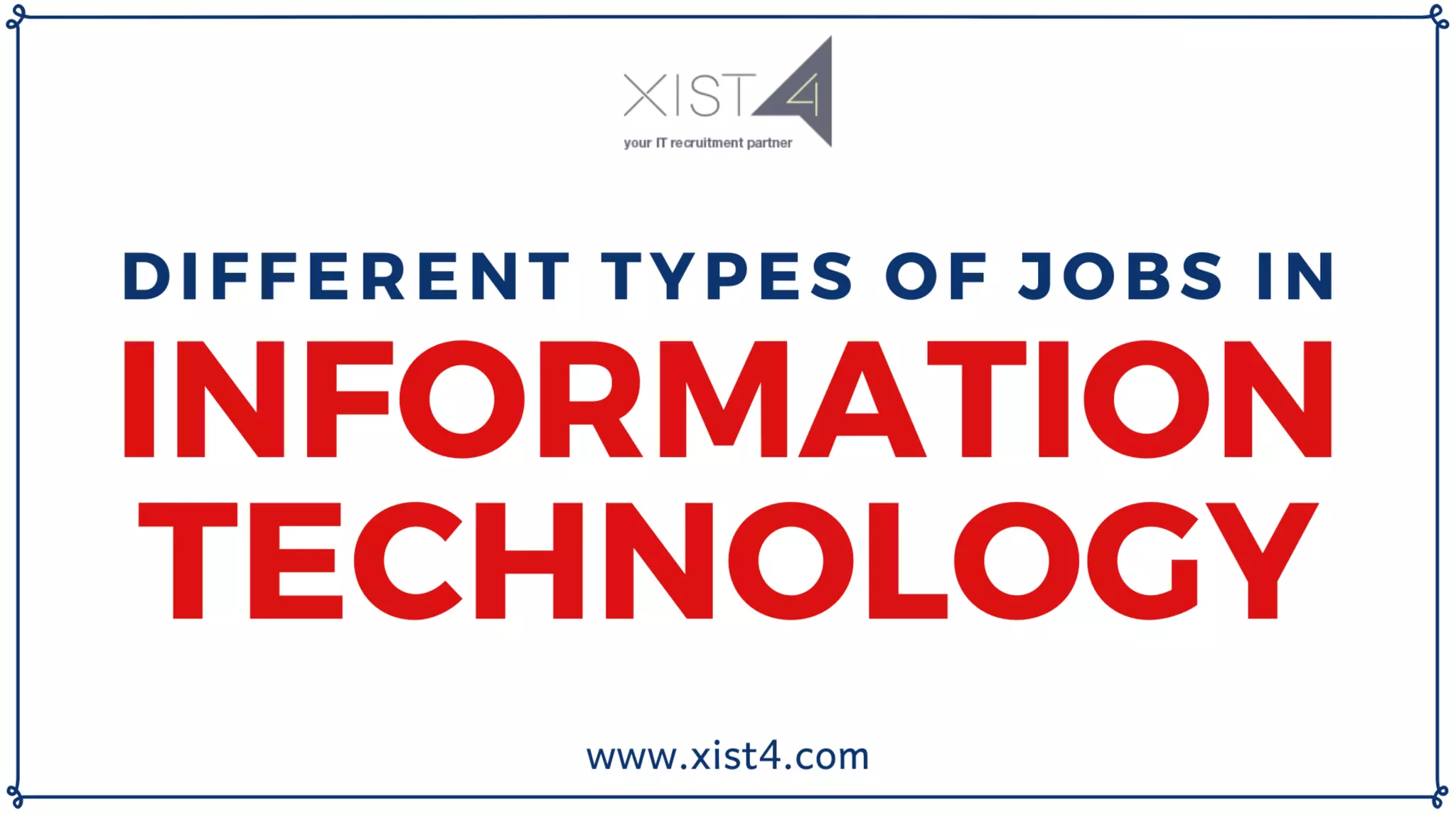 Different types of jobs in information technology | PPT