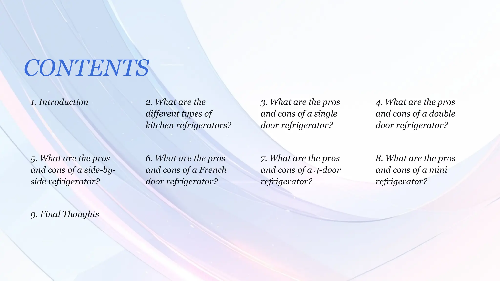 Different Types of Kitchen Refrigerators and Their Pros & Cons.pptx
