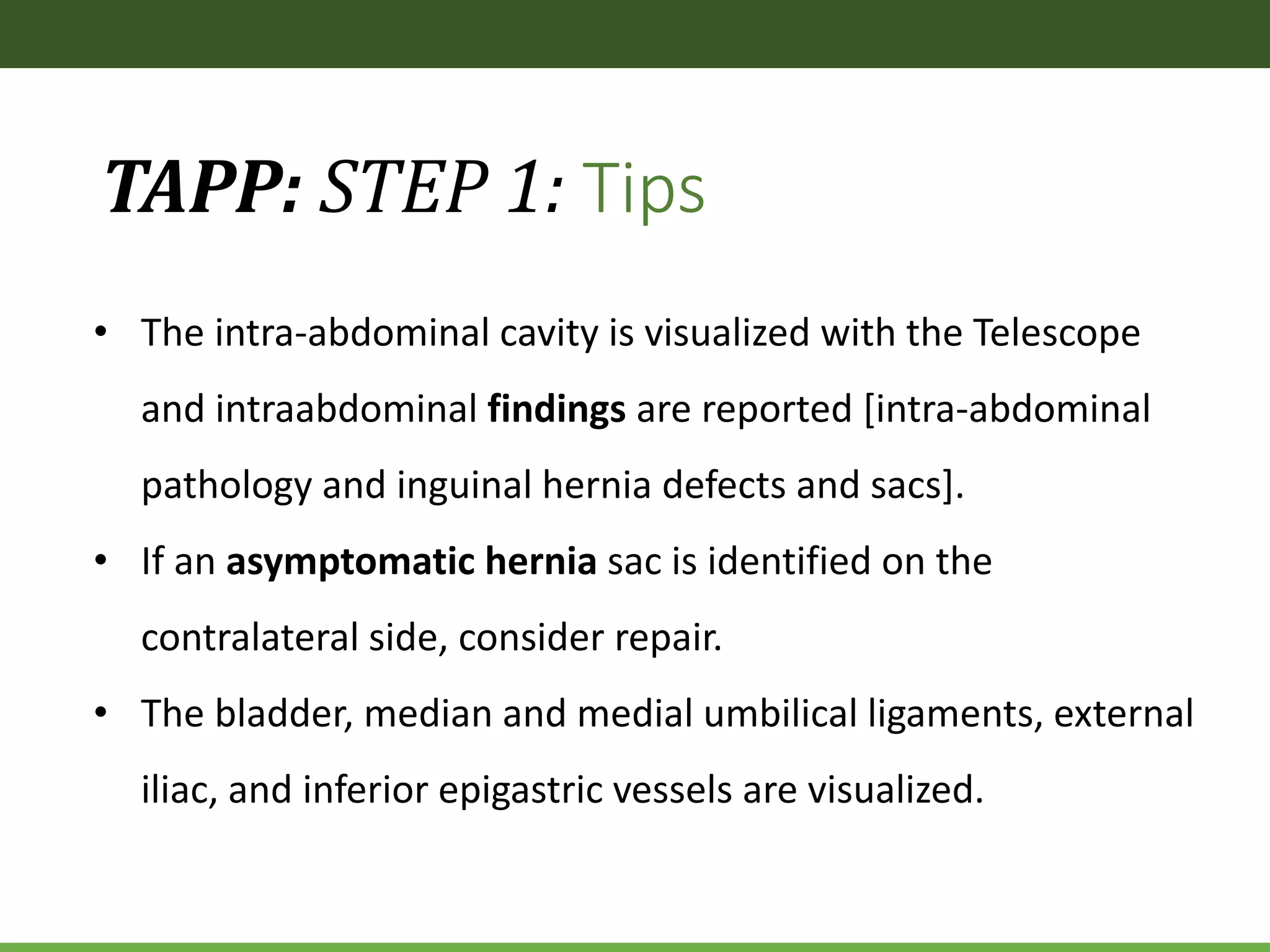 Different types of laparoscopic hernia repair | PPTX