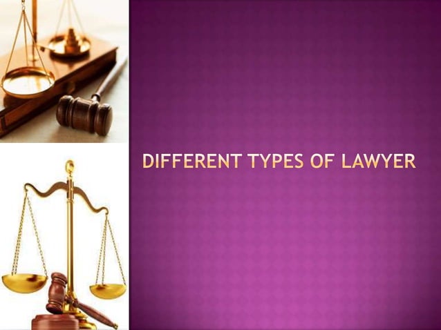 Different types of lawyer | PPTX