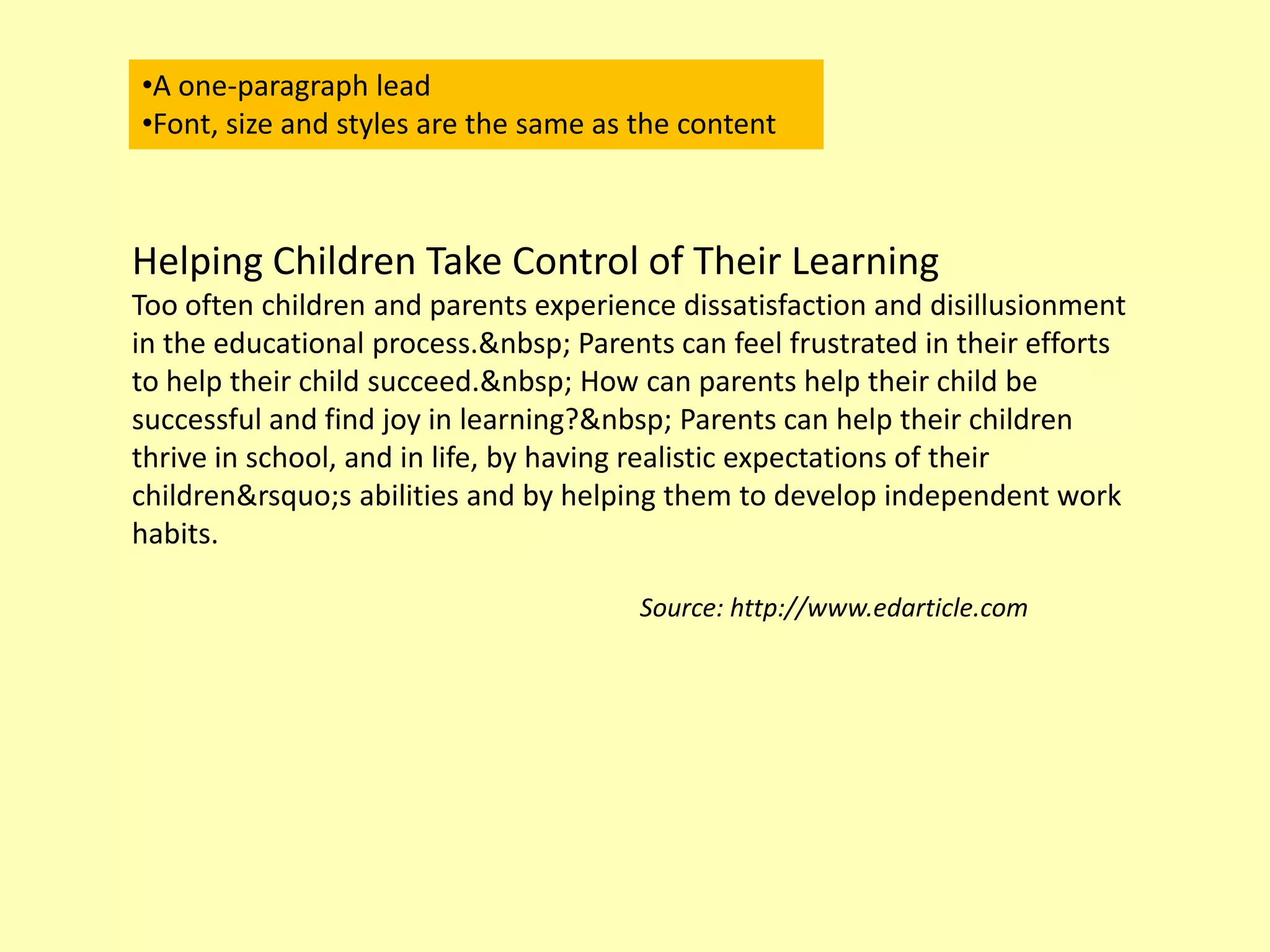 Different Types Of Lead Presentations | PPTX | Economy | Business and ...