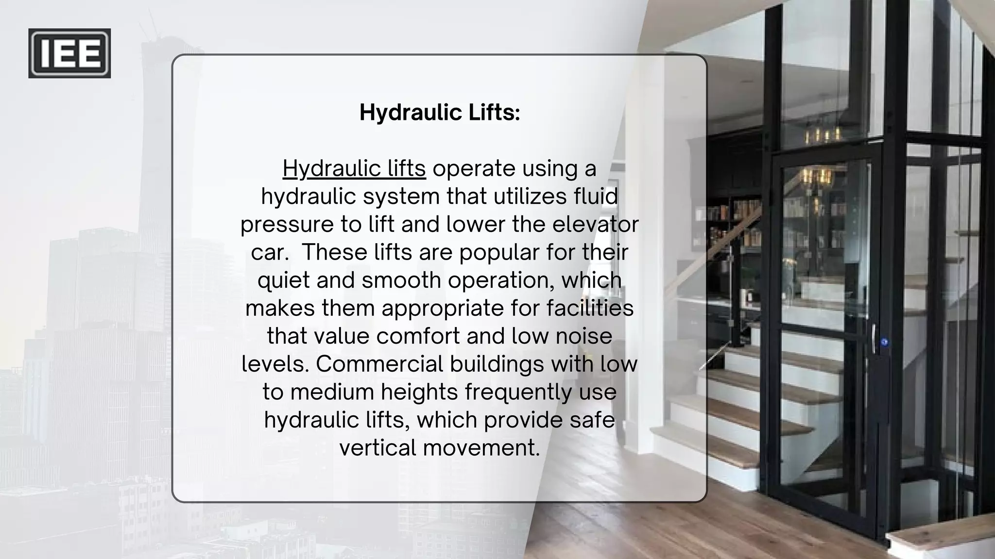 Different Types of Lifts in Commercial Buildings | PDF
