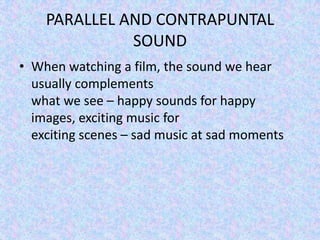 Different types of lighting and sound | PPTX