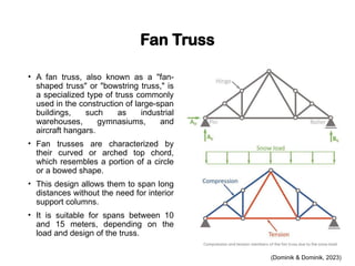 Different types of linear trusses used for roofing | PPTX