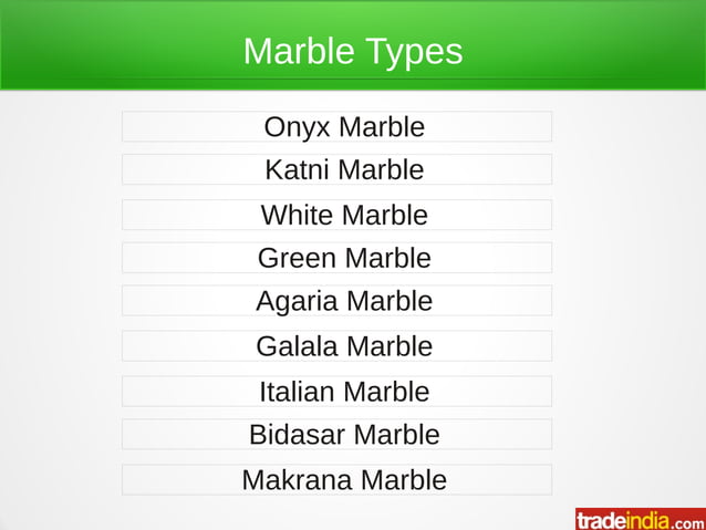 Different types of marbles | PDF | Interior Decorating | Home & Garden