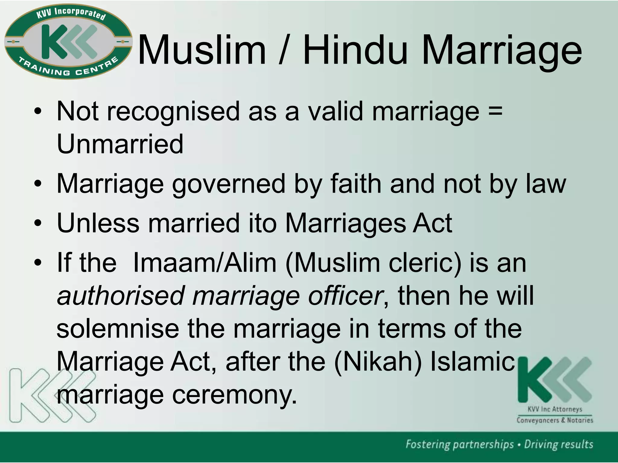 Different types of marriages in SA | PPT