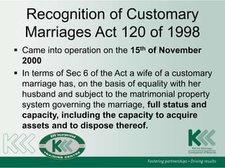Different types of marriages in SA | PPT