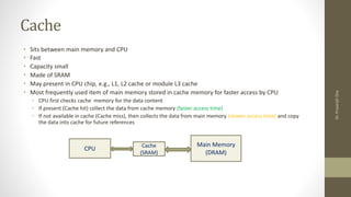 Different types of memory and hardware designs of RAM and ROM | PPTX ...