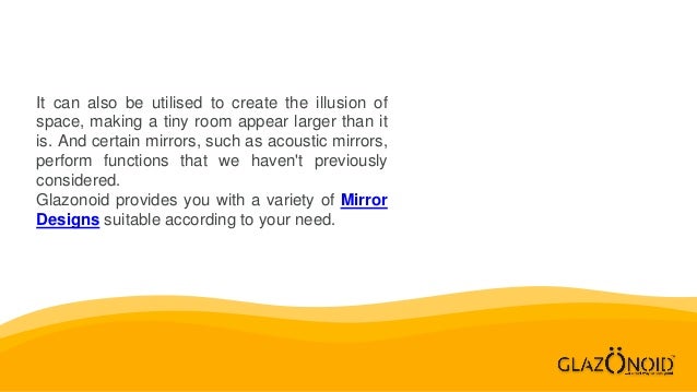 Wall Mirror- Plan to action with Glazonoid | PPTX