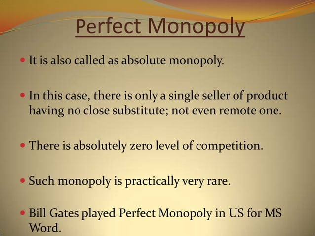 Different types of monopoly practices | PPTX