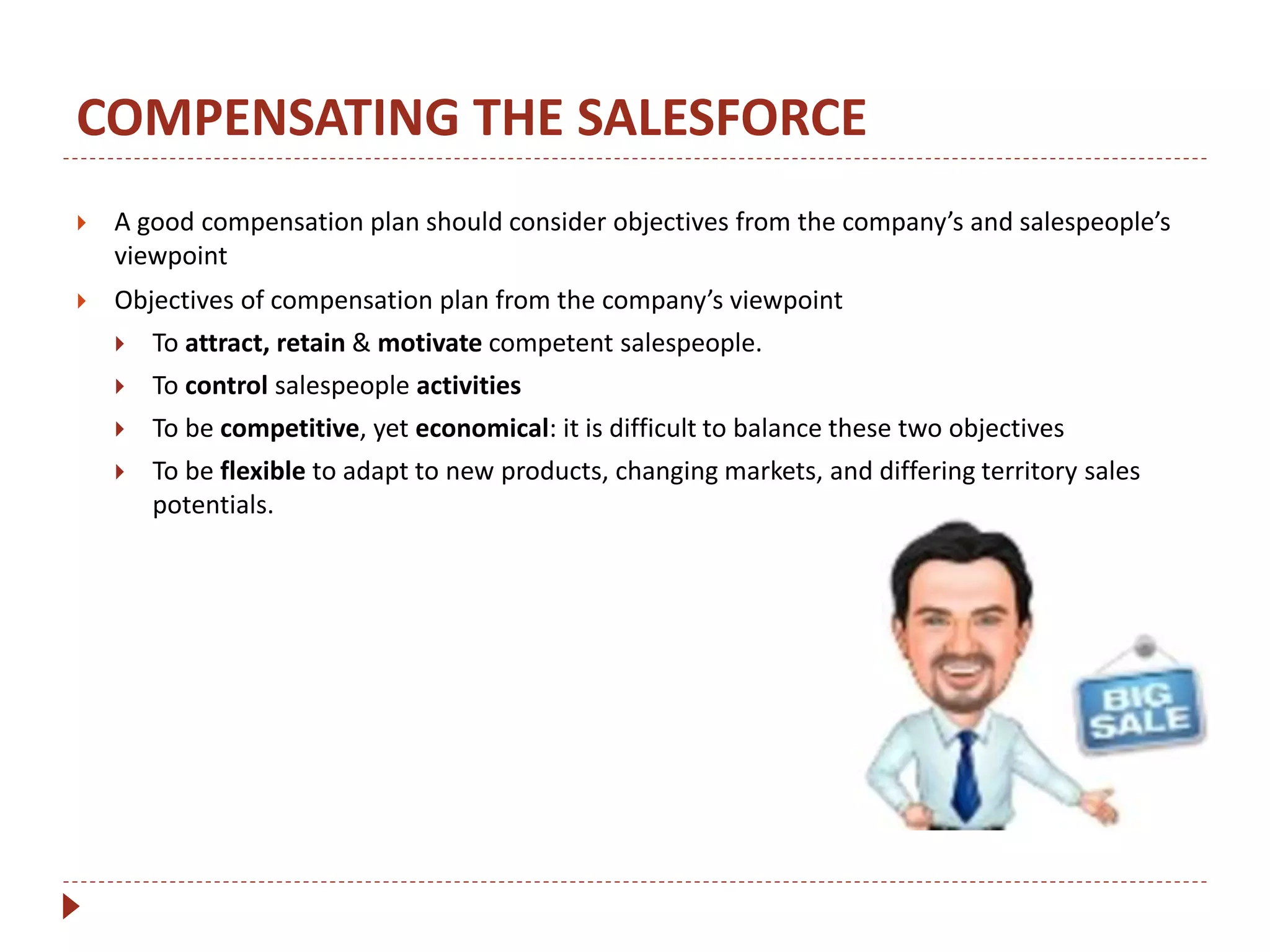 Different types of motivational schemes for sales person | PPTX