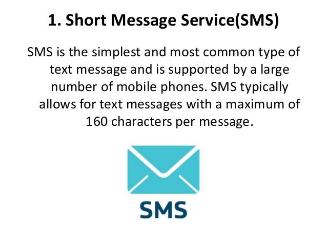 5 different types of mobile messages