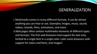 DIFFERENT TYPES OF MULTIMEDIA IN HTML DOCUMENTS.pptx