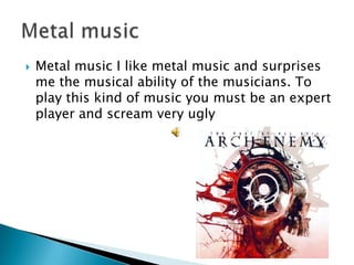 Different types of music | PPTX