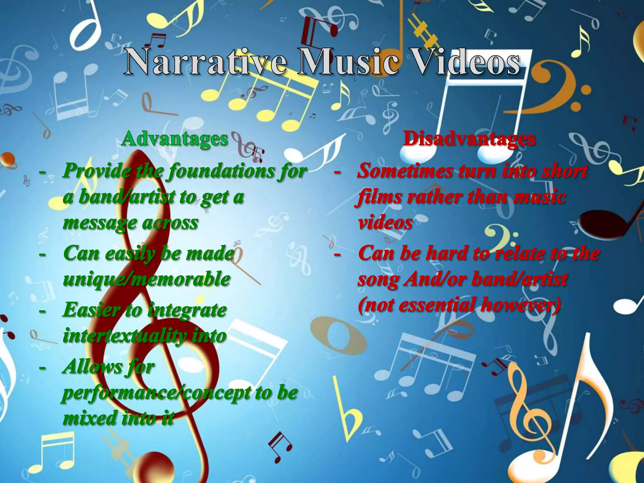 Different Types of Music Video | PPTX