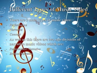 Different Types of Music Video | PPTX