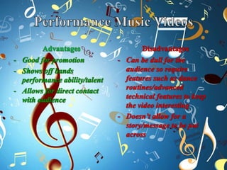 Different Types of Music Video | PPTX