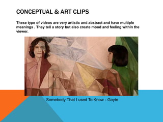 Different types of music video’s | PPT